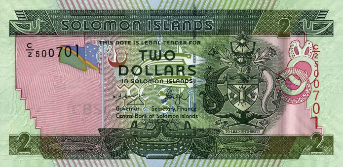 Solomon Islands new 2- and 100-dollar notes (B215a and B220a) confirmed ...