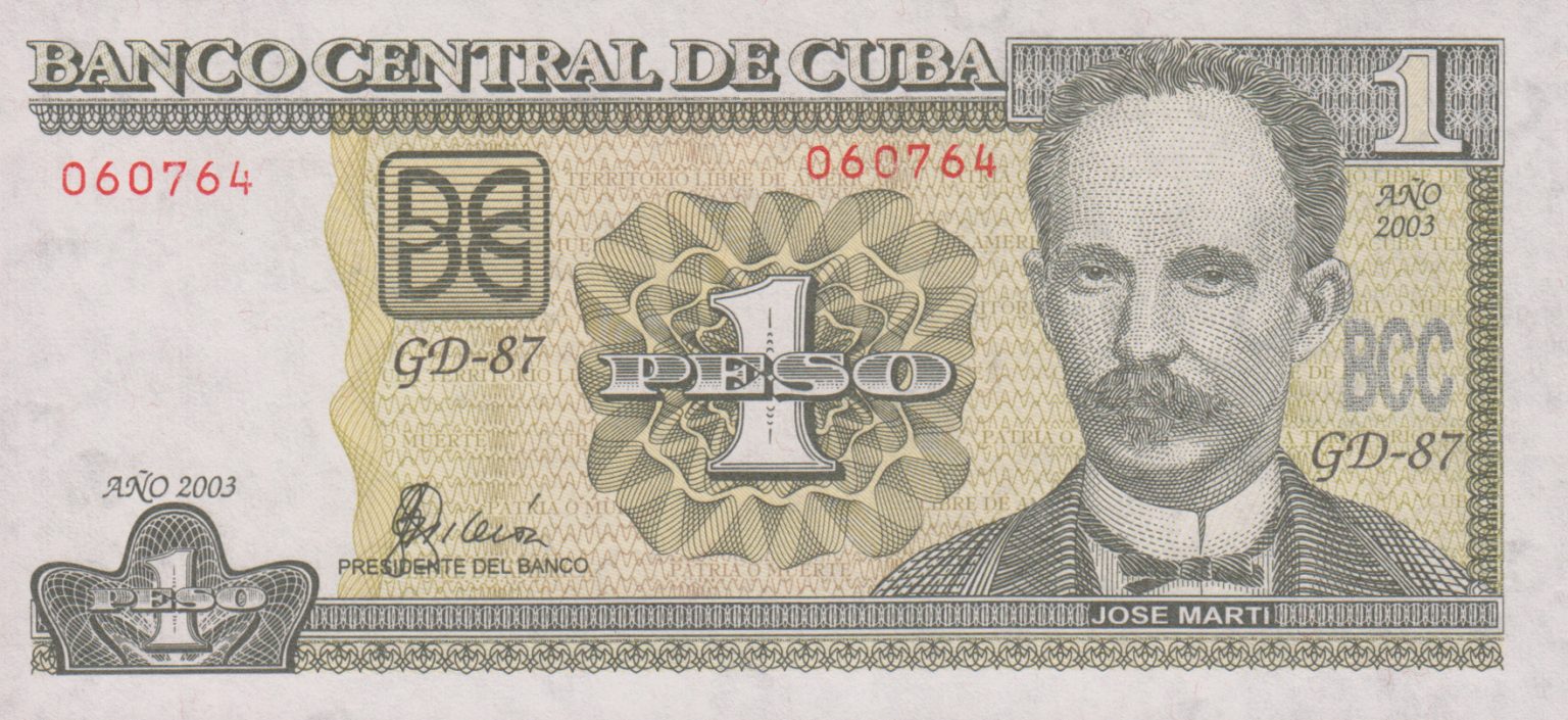 Cuba new date (2003) 1-peso note (B901c) confirmed – BanknoteNews