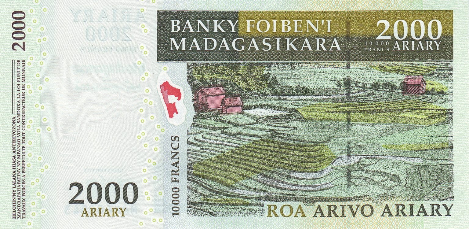 Madagascar new 2,000-ariary note (B330a) confirmed – BanknoteNews