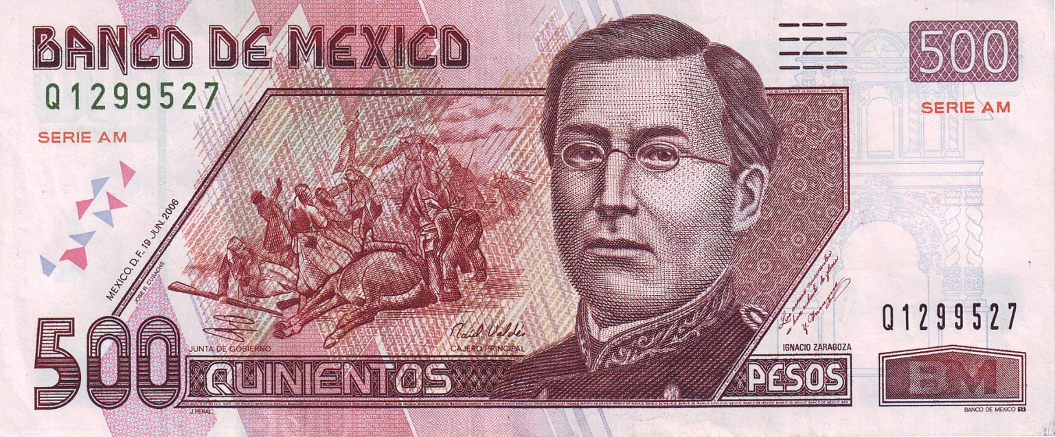 Mexico new date (19.06.2006) 500-peso note (B702d) confirmed – BanknoteNews