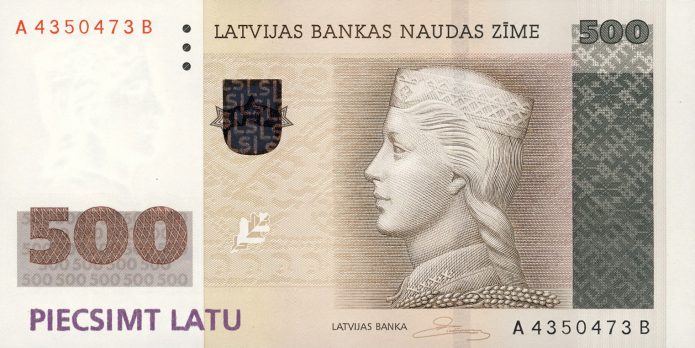 Latvia new 500-lat note (B236a) confirmed – BanknoteNews