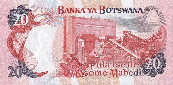 Botswana new date (2008) 20-pula note (B121d) confirmed – BanknoteNews