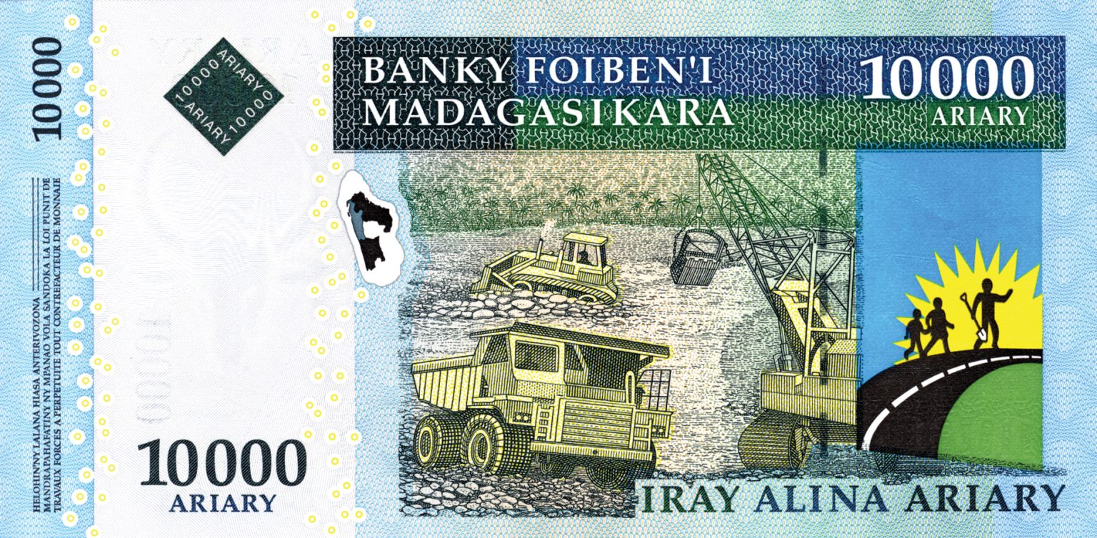 Madagascar new 10,000-ariary note (B329a) confirmed – BanknoteNews