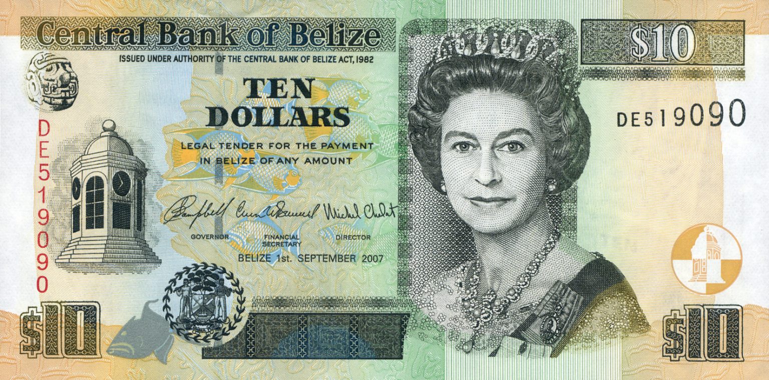 Belize new sig/date (01.09.2007) 10-dollar note (B326c) confirmed ...