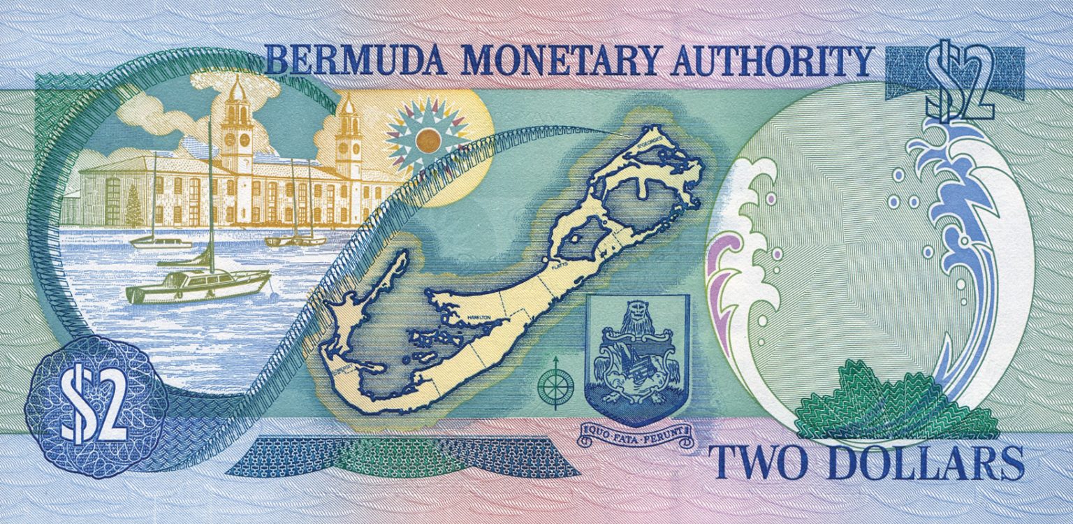 Bermuda new sig/date (07.05.2007) 2- and 50-dollar notes (B222b and ...