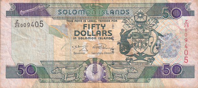 Solomon Islands new signature 50-dollar note (B219b) confirmed ...