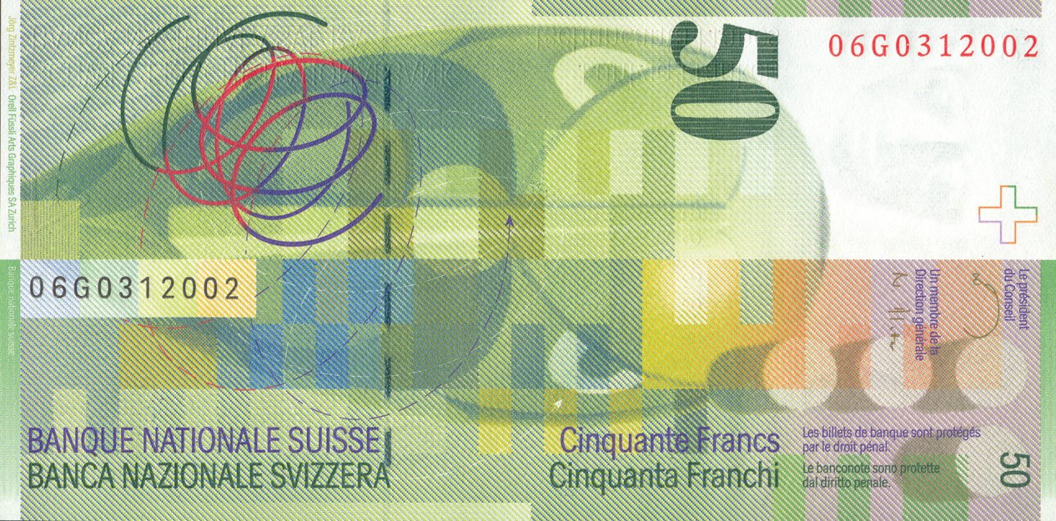 Switzerland new date (2006) 50-franc note (B351e) confirmed – BanknoteNews