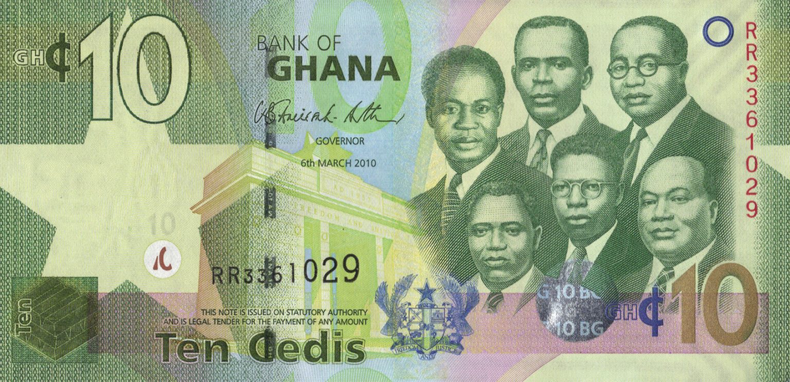 Ghana new sig/date (06.03.2010) 10-cedi note (B147b) confirmed ...