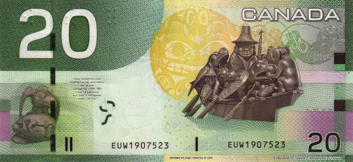 Canada new date (2009) 20-dollar note (B368f) confirmed – BanknoteNews