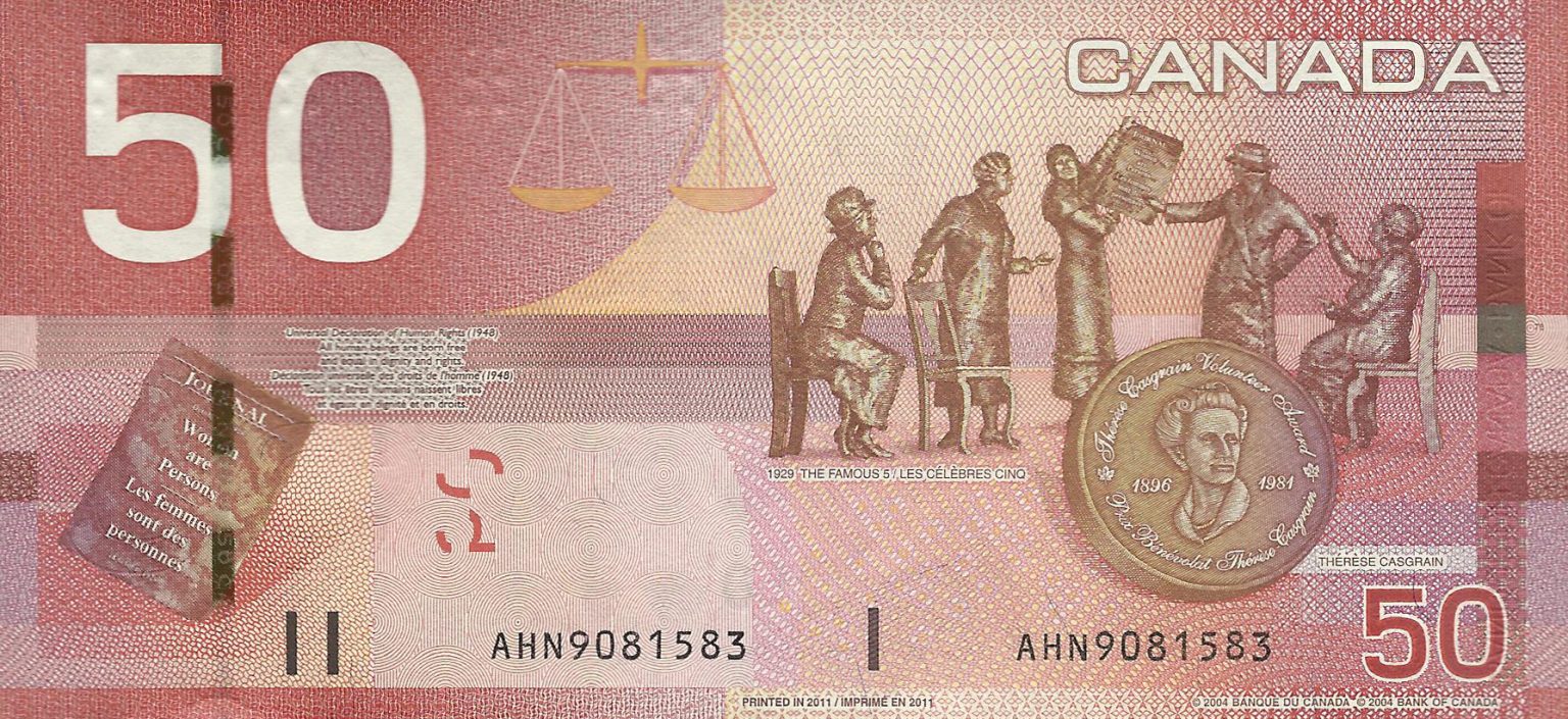 Canada new sig/date (2011) 50-dollar note (B369d) confirmed – BanknoteNews