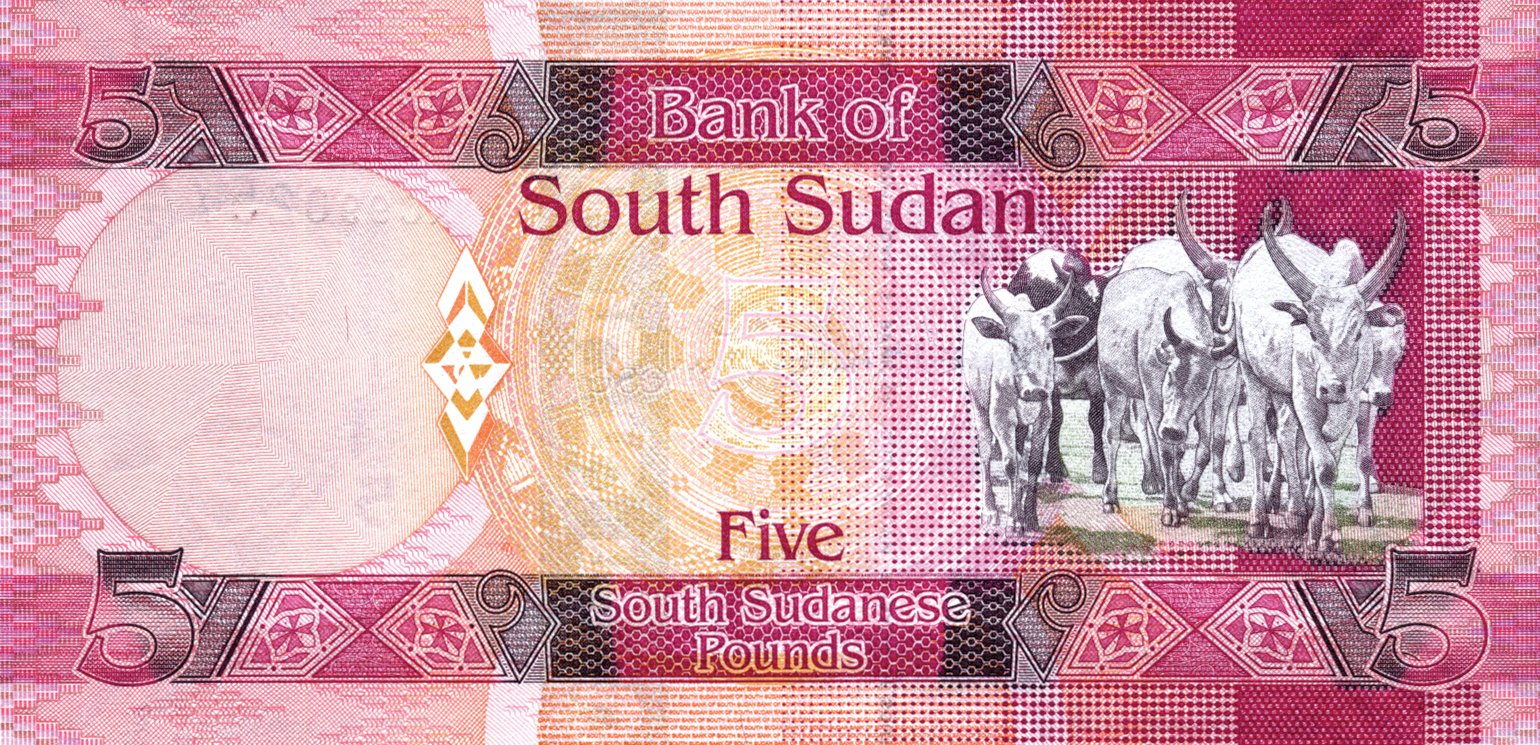 South Sudan new pound notes (B105 – B110) introduced on 18.07.2011 ...