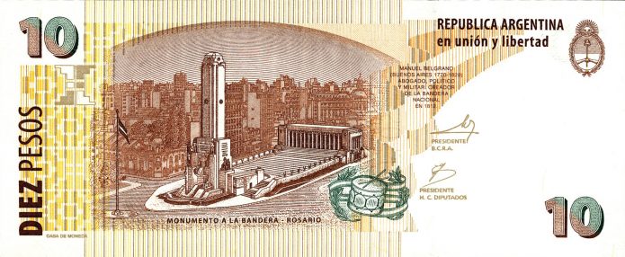 Argentina new signature 10-peso note (B407e) confirmed – BanknoteNews