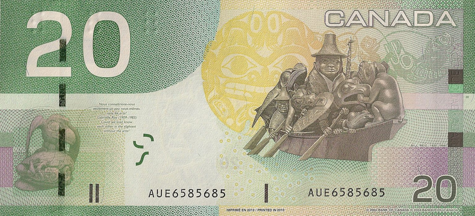 Canada new date (2010) 20-dollar note (B368g) confirmed – BanknoteNews