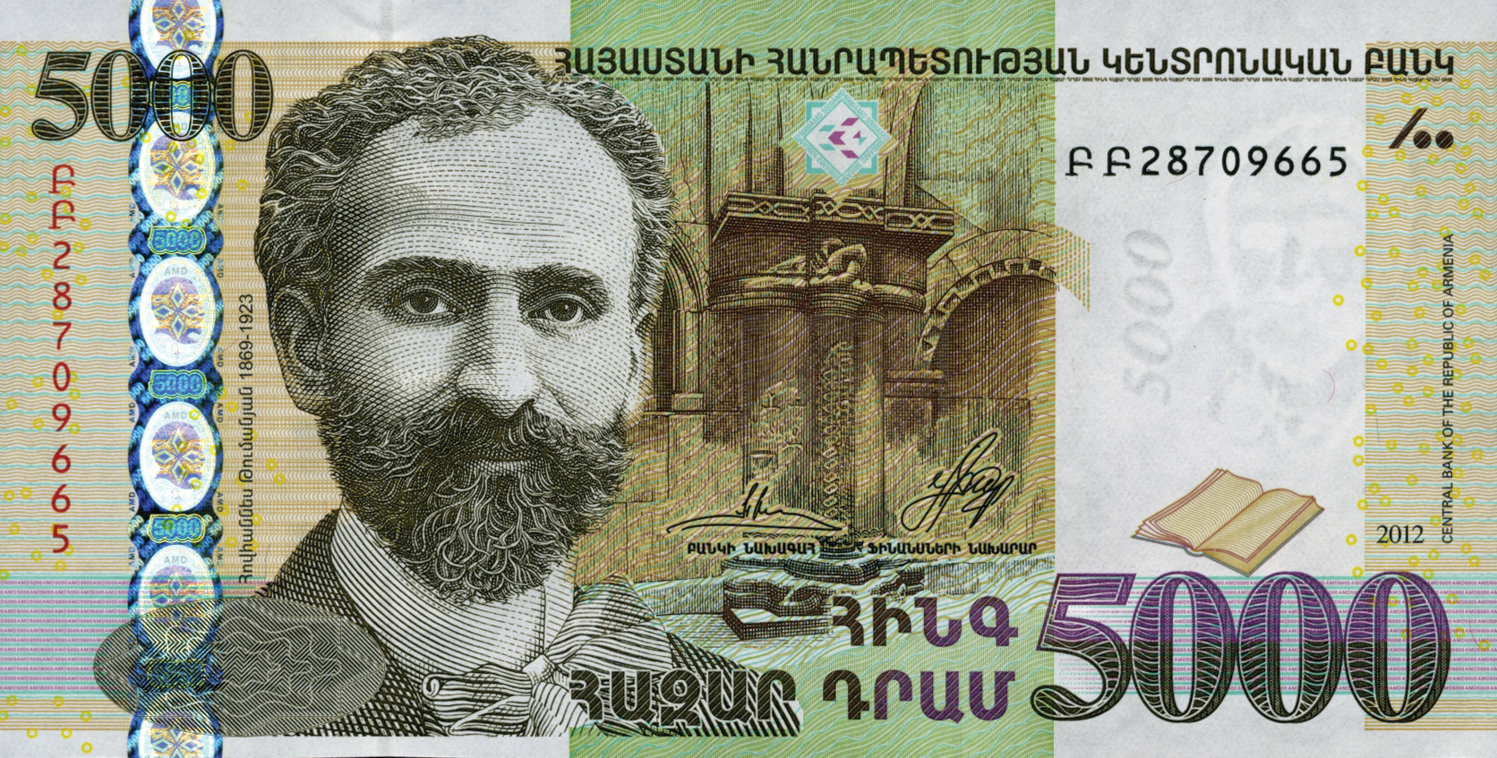 Armenia new 5,000-, 10,000-, and 20,000-dram notes (B316a, B317a, B318a ...