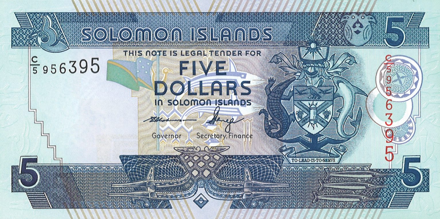 Solomon Islands new signature 5-dollar note (B216c) confirmed ...