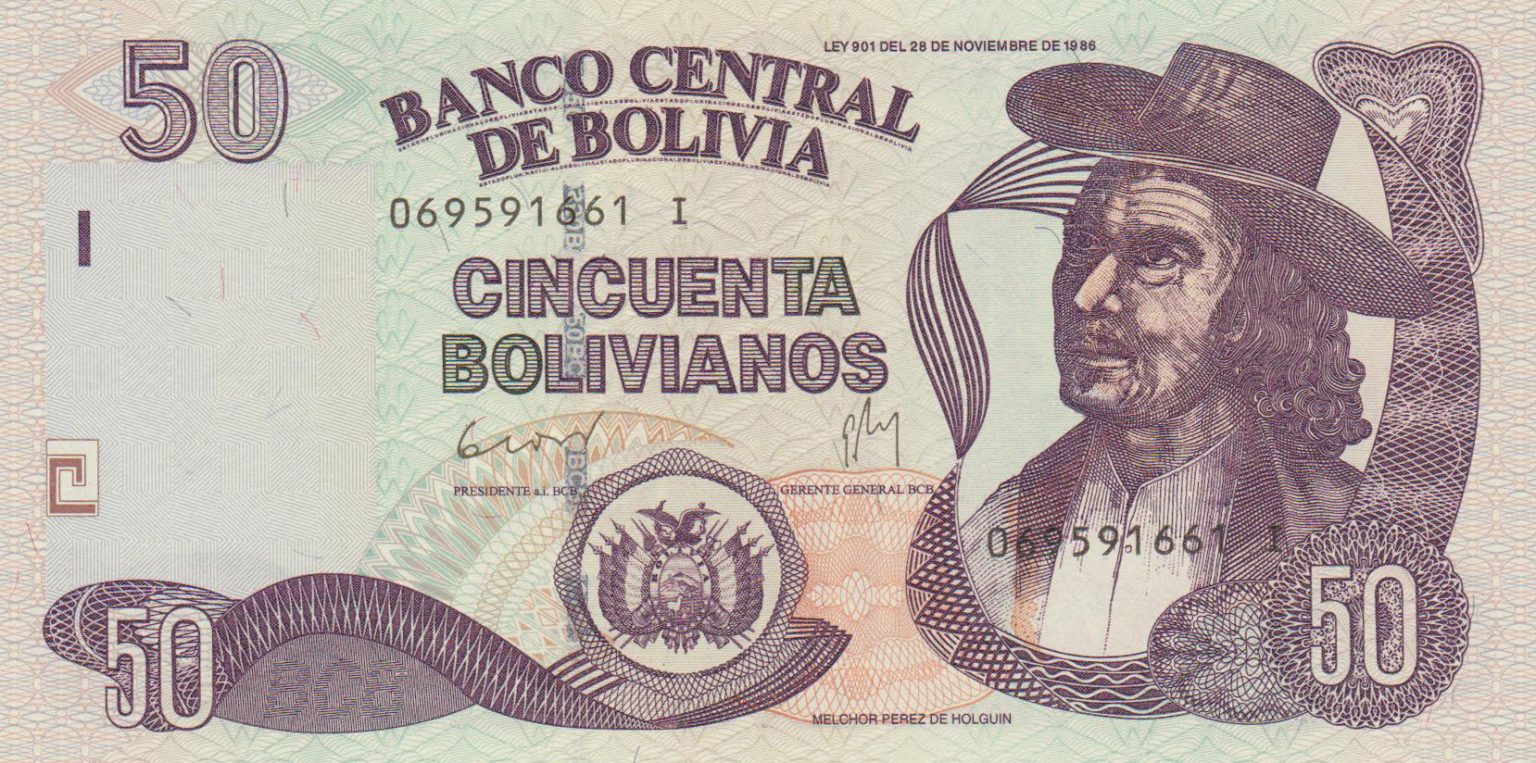 Bolivia new signature 50-boliviano note (B414c) confirmed – BanknoteNews