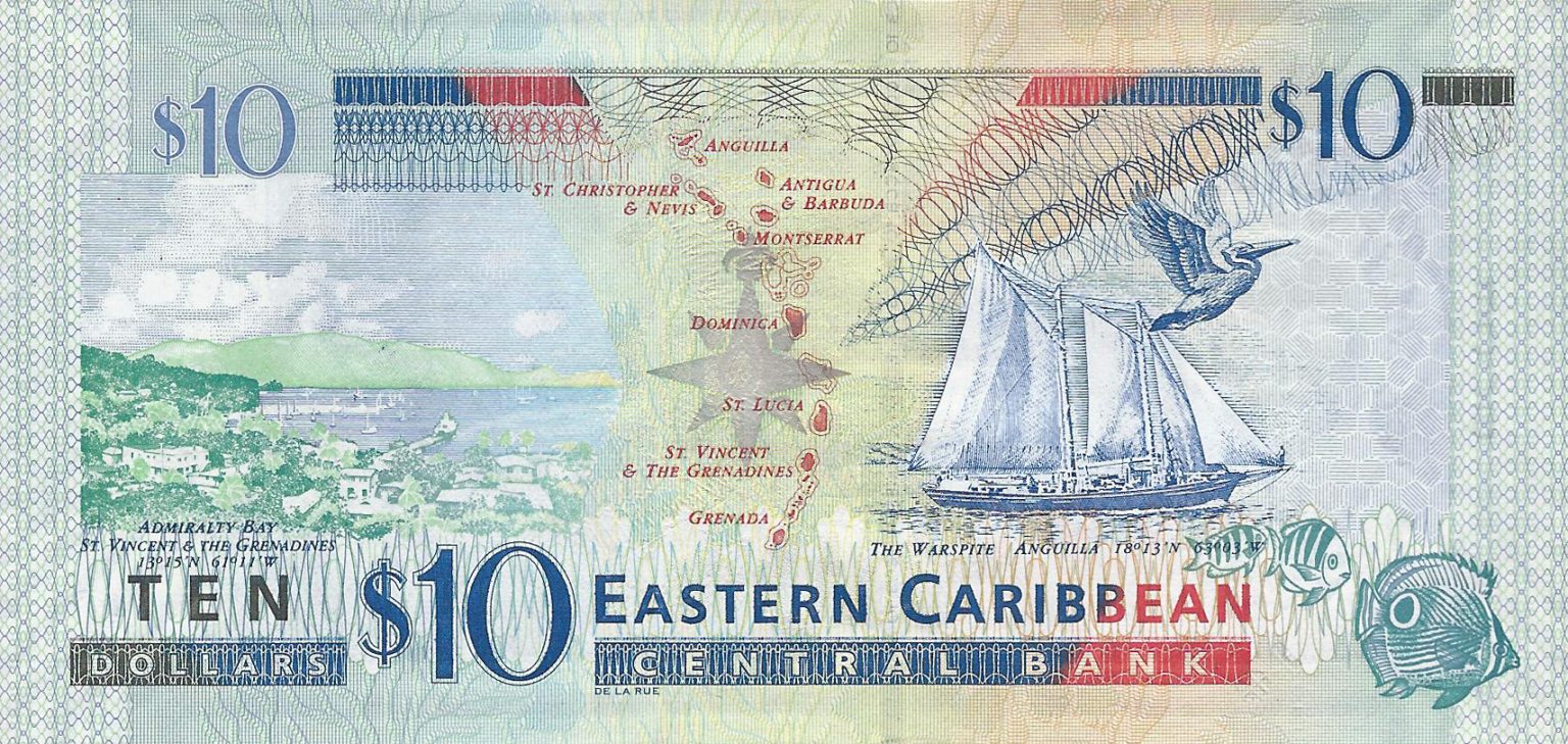 East Caribbean States new 10- and 20-dollar notes (B236a and B237a ...