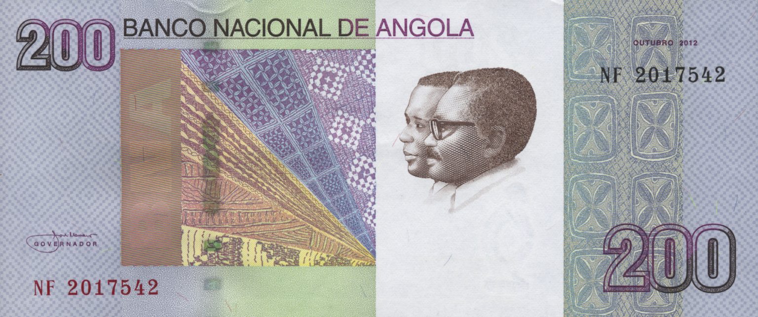 Angola new 50-, 100-, 200-, and 500-kwanza notes (B545a – B548a ...