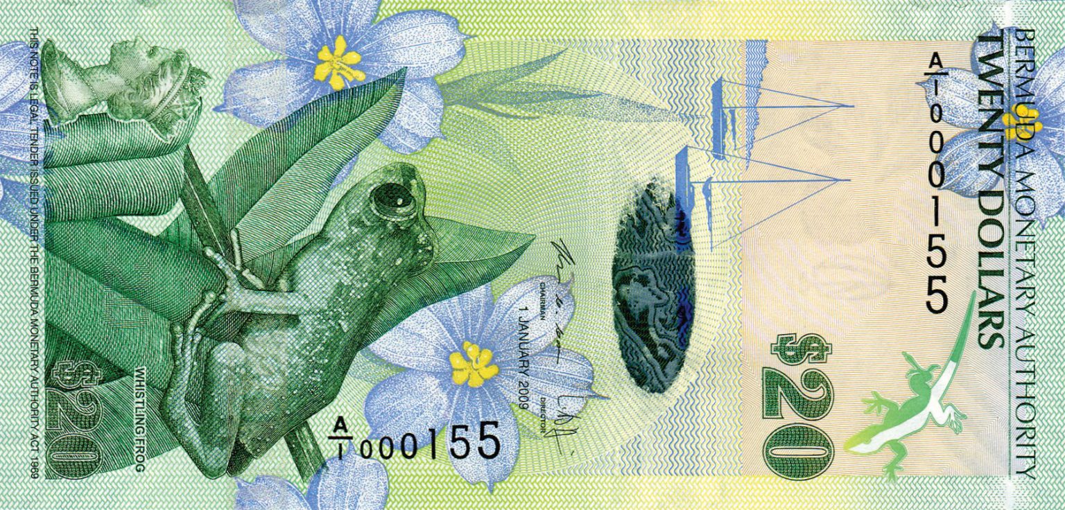 Bermuda new signature 20-dollar note (B233b) confirmed – BanknoteNews