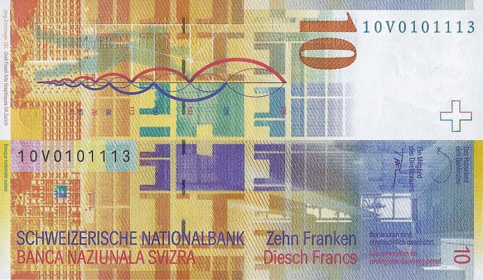 Switzerland new sig/date (2010) 10-franc note (B349f) confirmed ...