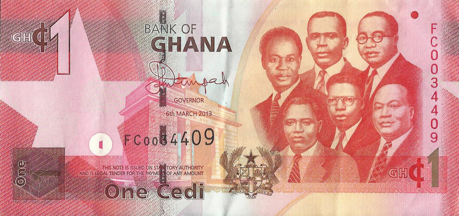 Ghana new sig/date (06.03.2013) 1-, 5-, and 20-cedi (B145e, B146d ...