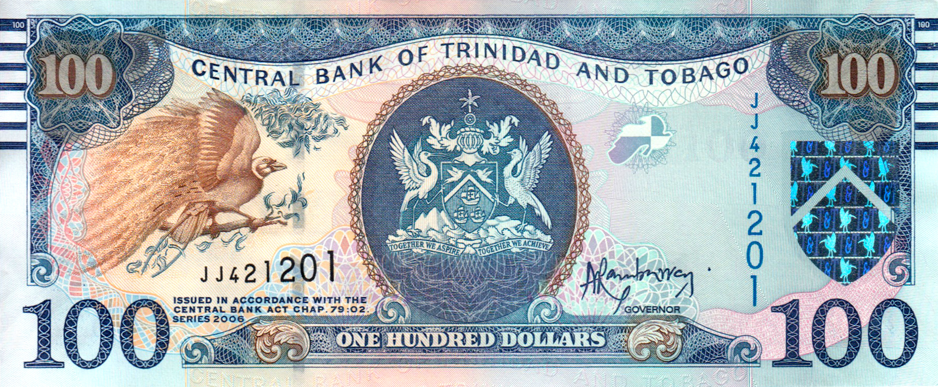 Trinidad and Tobago new 100-dollar note (B233a) confirmed – BanknoteNews