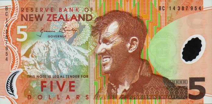 New Zealand new sig/date (2014) 5-dollar note (B131g) confirmed ...