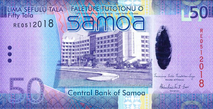 Samoa new 50-tala note (B117a) confirmed – BanknoteNews