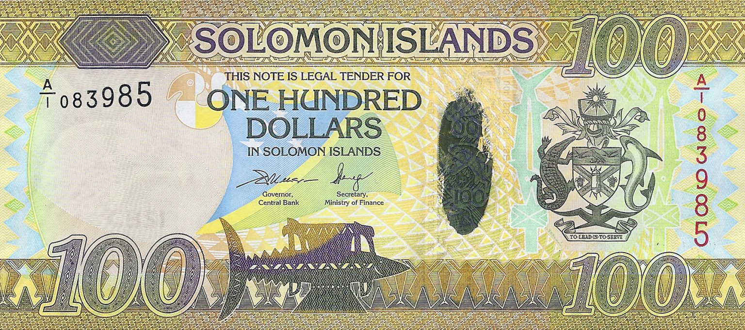 Solomon Islands new 100-dollar note (B225a) confirmed – BanknoteNews