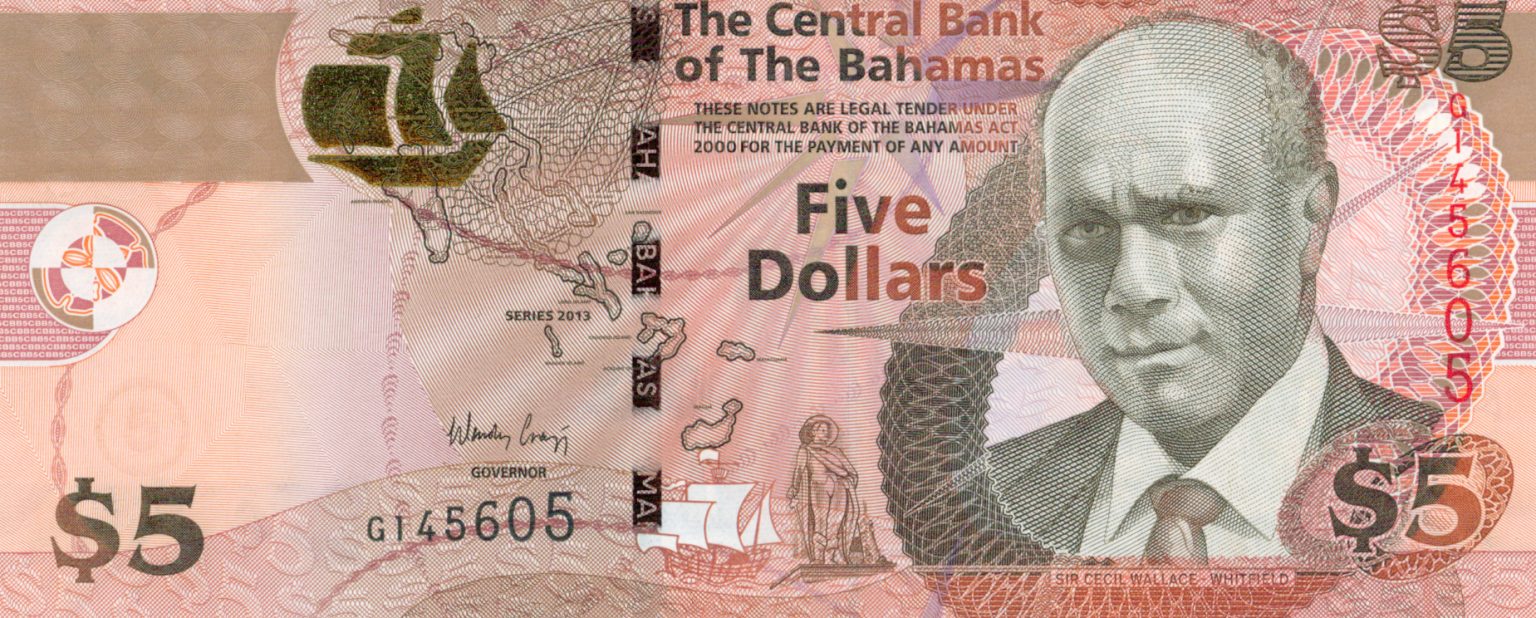 Bahamas new 5-dollar note (B345a) confirmed – BanknoteNews
