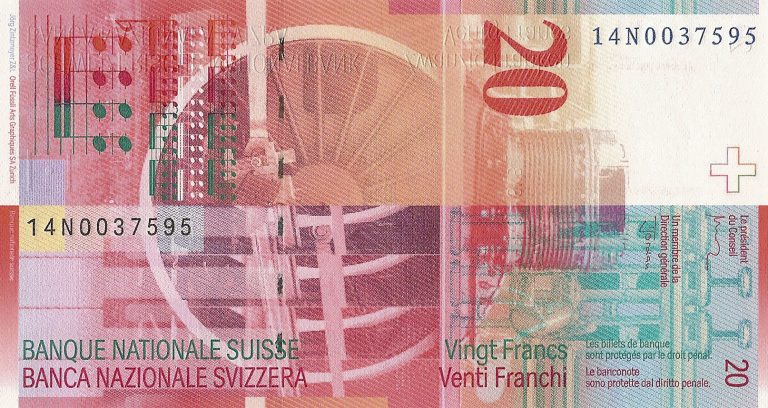 Switzerland new date (2014) 20-franc note (B350i) confirmed – BanknoteNews