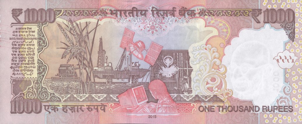 India admits error with new 1,000-rupee note (B297) without security ...