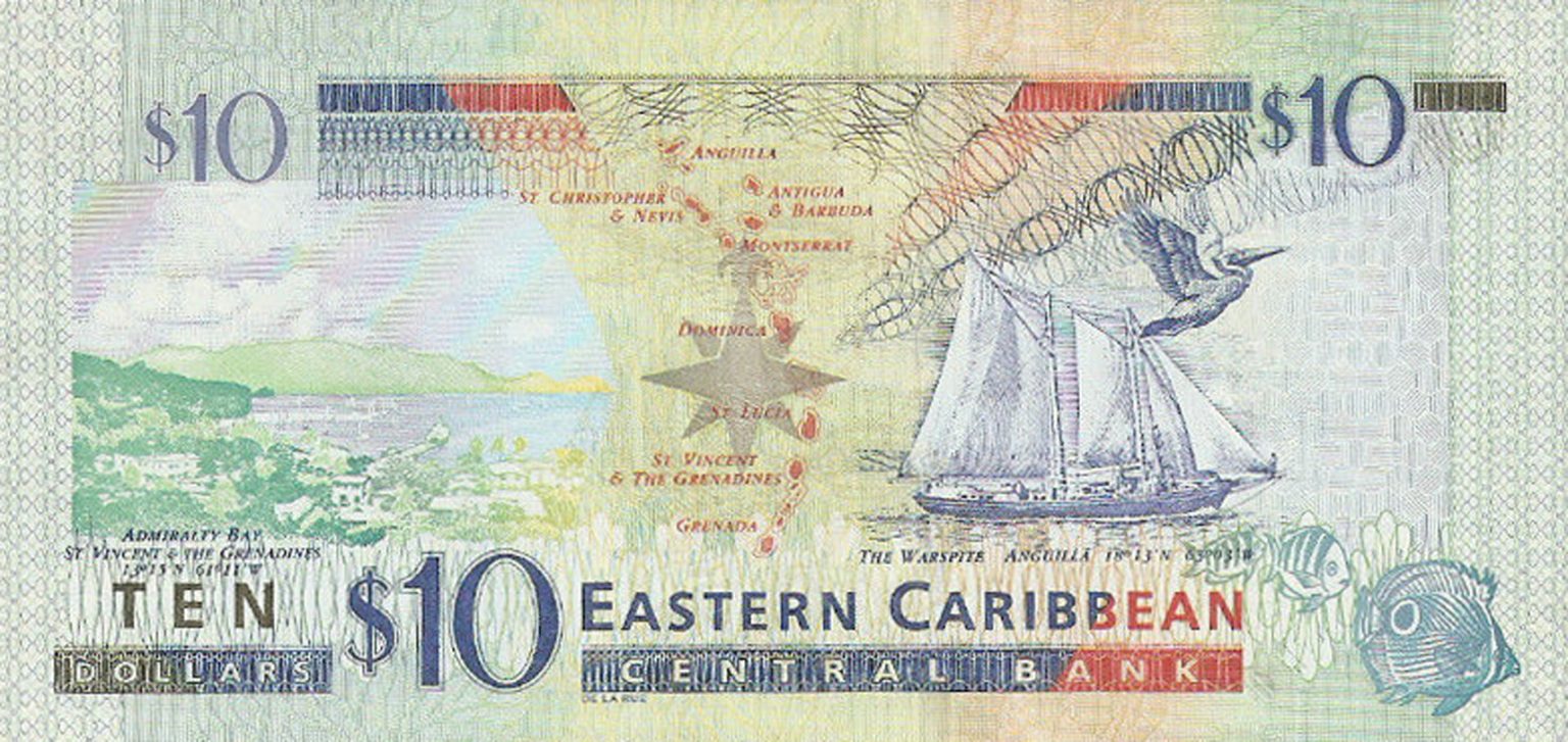 East Caribbean States new variety 10- to 100-dollar notes (B236b ...