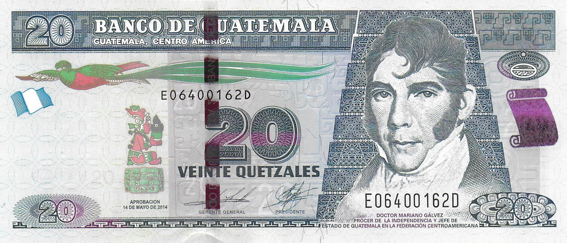 Guatemala new 20-quetzal note (B608a) confirmed – BanknoteNews
