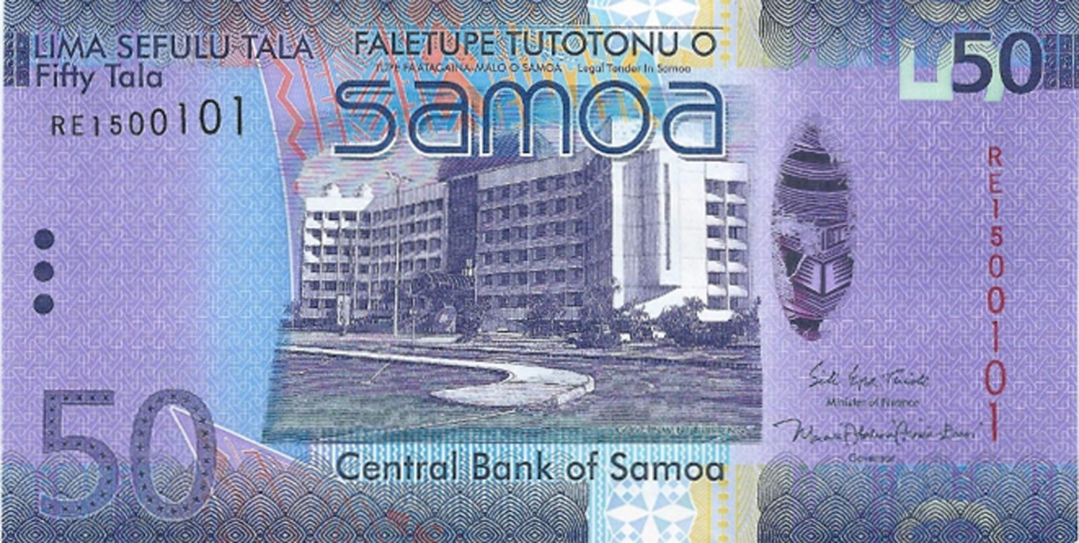 Samoa new signature 50-tala note (B117b) confirmed – BanknoteNews