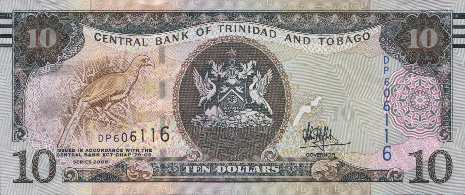 Trinidad and Tobago new signature 10-dollar note (B230b) confirmed ...