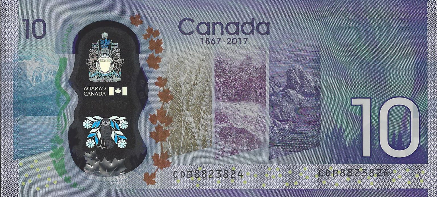 Canada new 10-dollar confederation commemorative note (B377a) confirmed ...