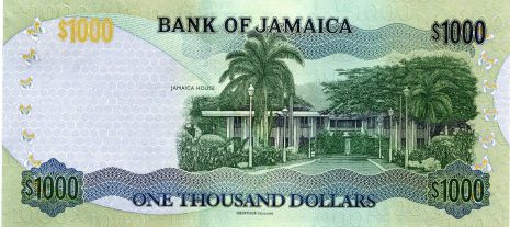 Jamaica new date (01.06.2017) 1,000-dollar note (B241k) confirmed ...