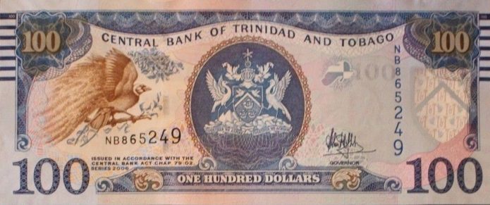 Trinidad and Tobago new signature 100-dollar note (B233b) confirmed ...