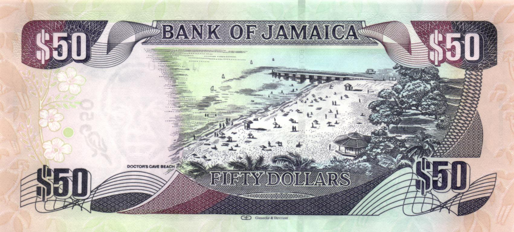 Jamaica new date (01.06.2017) 50-dollar note (B249c) confirmed ...