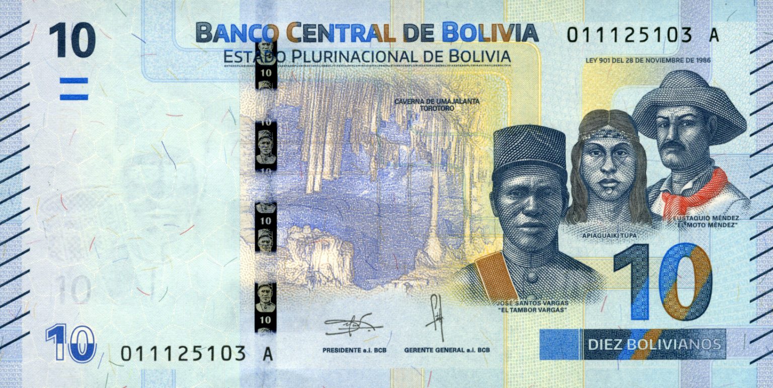 Bolivia new 10-boliviano note (B417a) confirmed – BanknoteNews