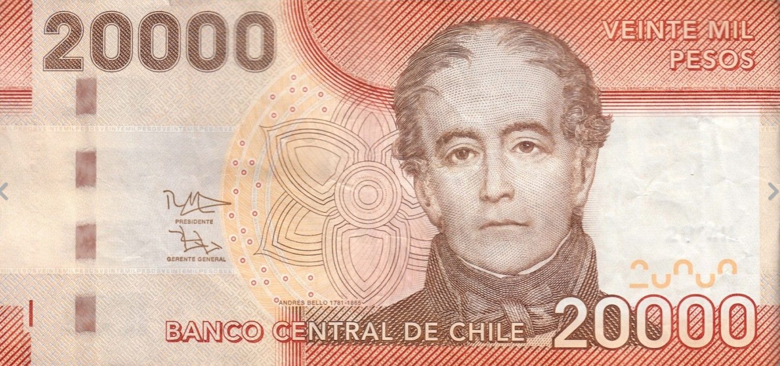 Chile new date (2015) 20,000-peso note (B300f) confirmed – BanknoteNews