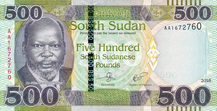 South Sudan new 500-pound note (B116a) confirmed – BanknoteNews