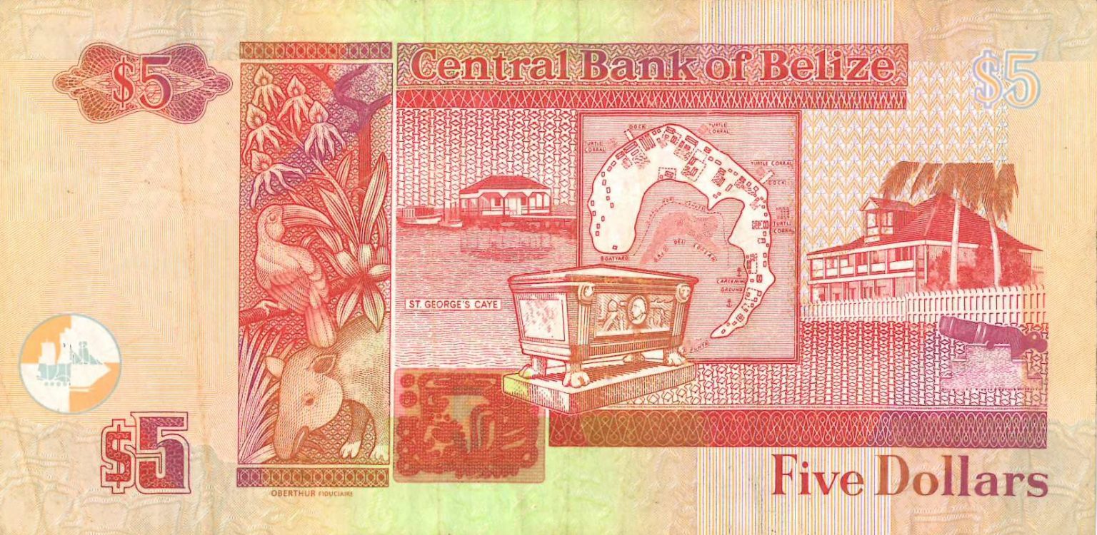 Belize new sig/date (01.05.2016) 5-dollar note (B325g) confirmed ...