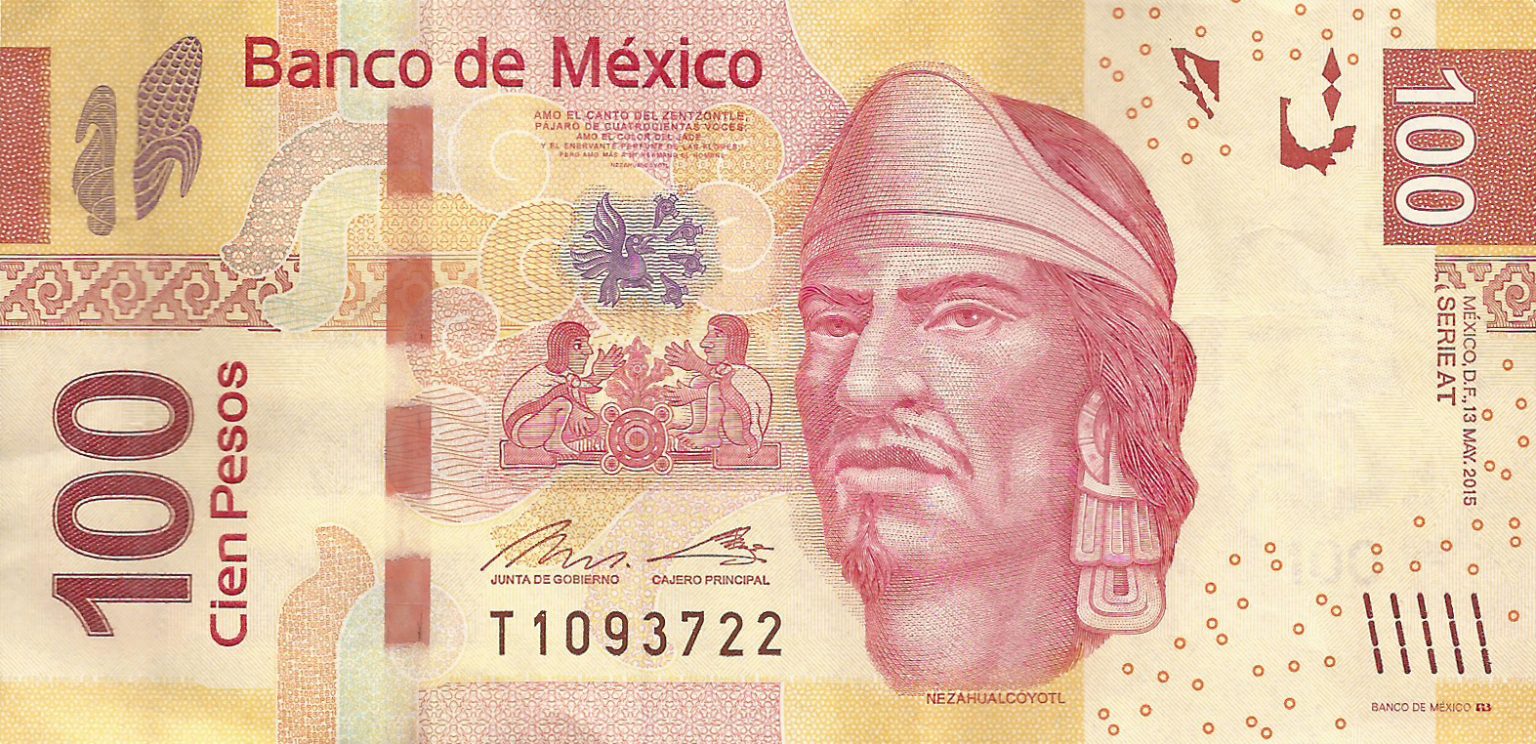 Mexico new sig/date (13.05.2015) 100-peso note (B706n) confirmed ...
