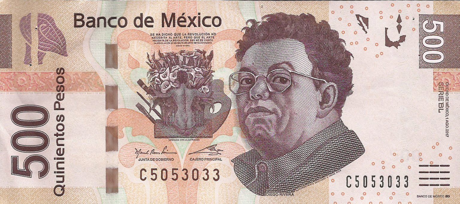 Mexico new sig/date (01.08.2017) 500-peso note (B708n) confirmed ...