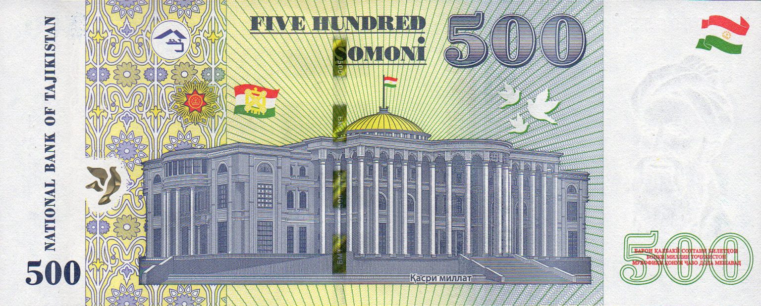Tajikistan new 10 – 500-somoni notes (B217a – B221a) confirmed ...