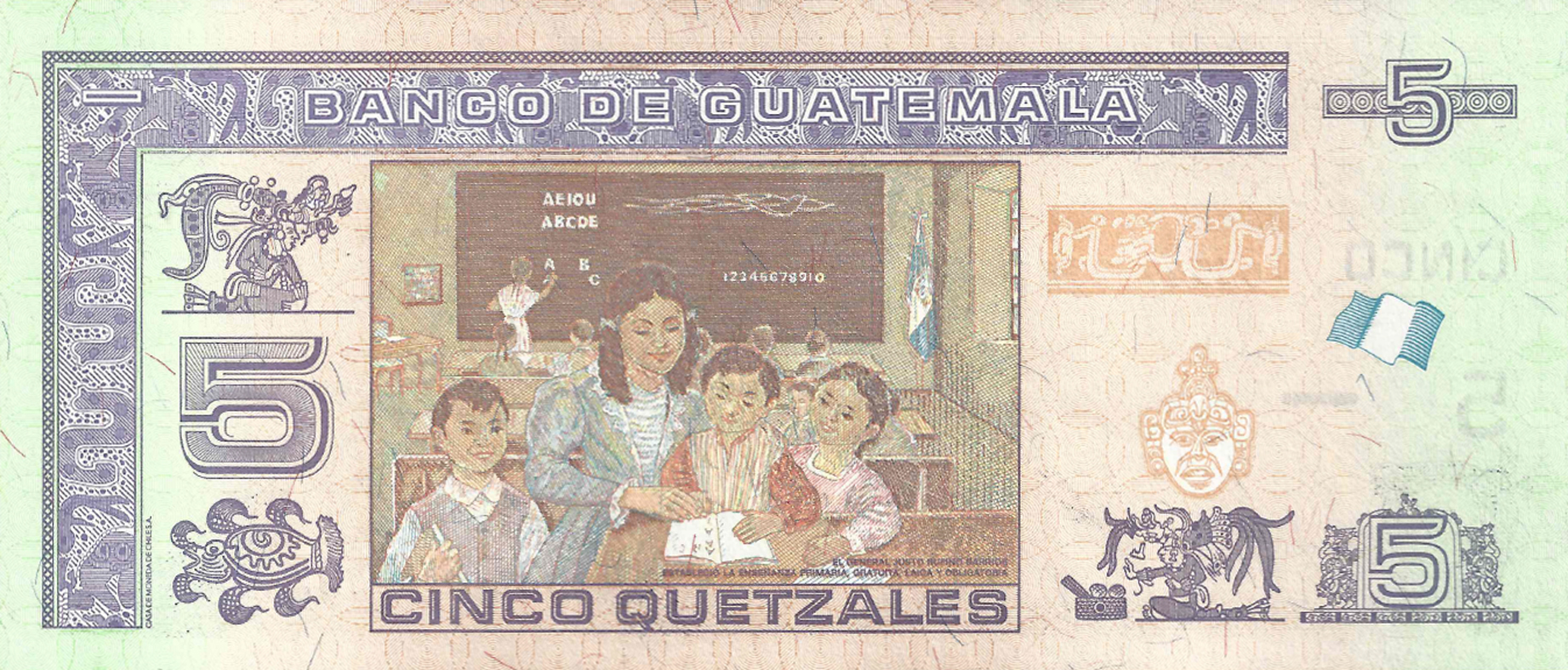 Guatemala new paper 5-quetzal note (B605a) confirmed – BanknoteNews