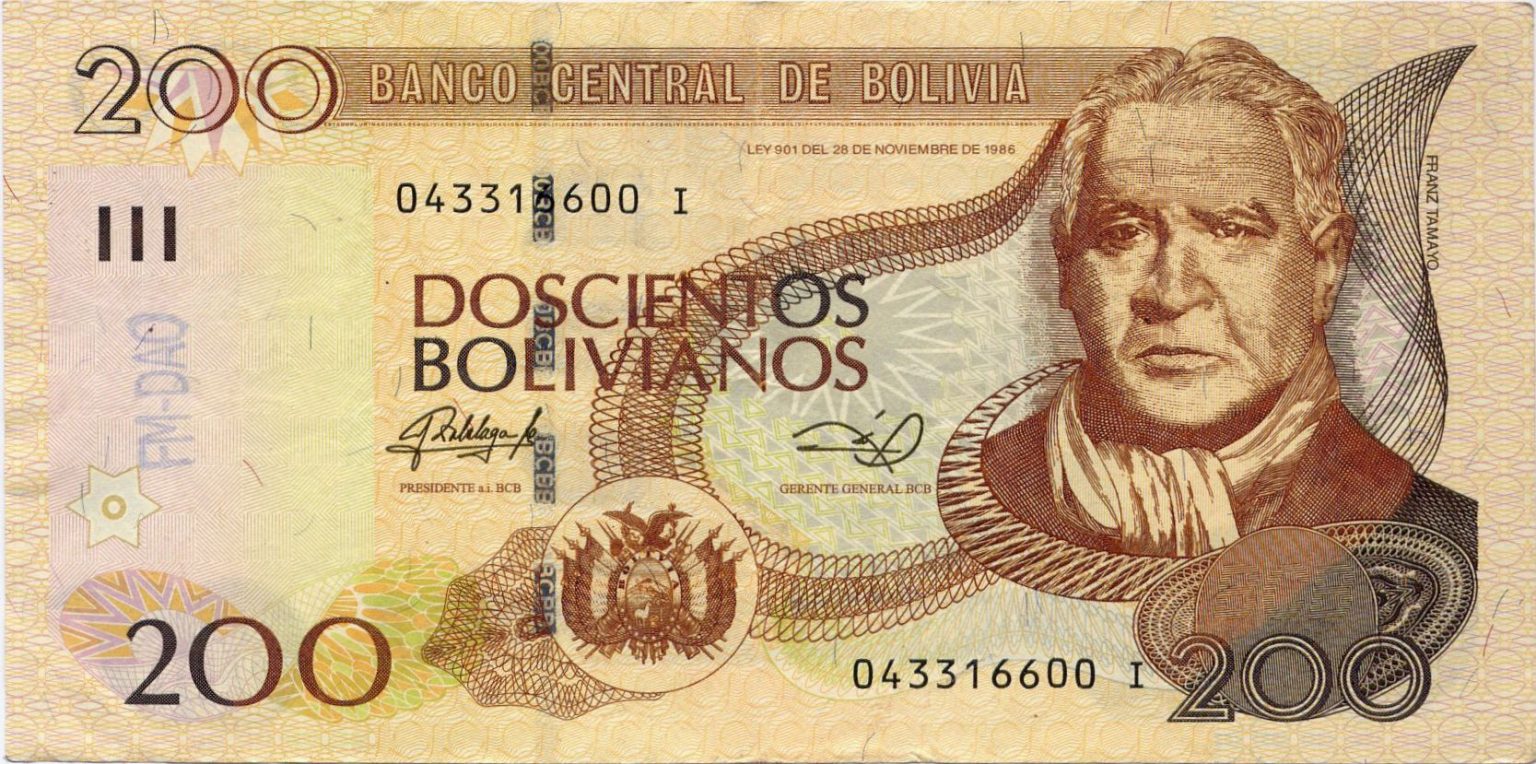 Bolivia new signature 200-boliviano note (B416d) confirmed – BanknoteNews