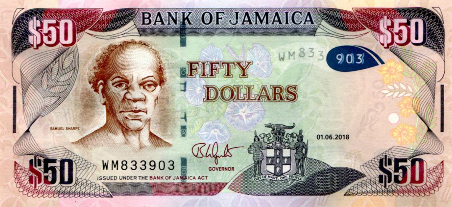 Jamaica new date (01.06.2018) 50-dollar note (B249d) confirmed ...